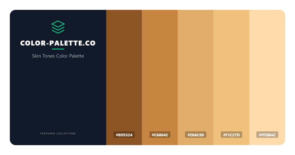 Skin Tones Color Palette - Color-Palette.co